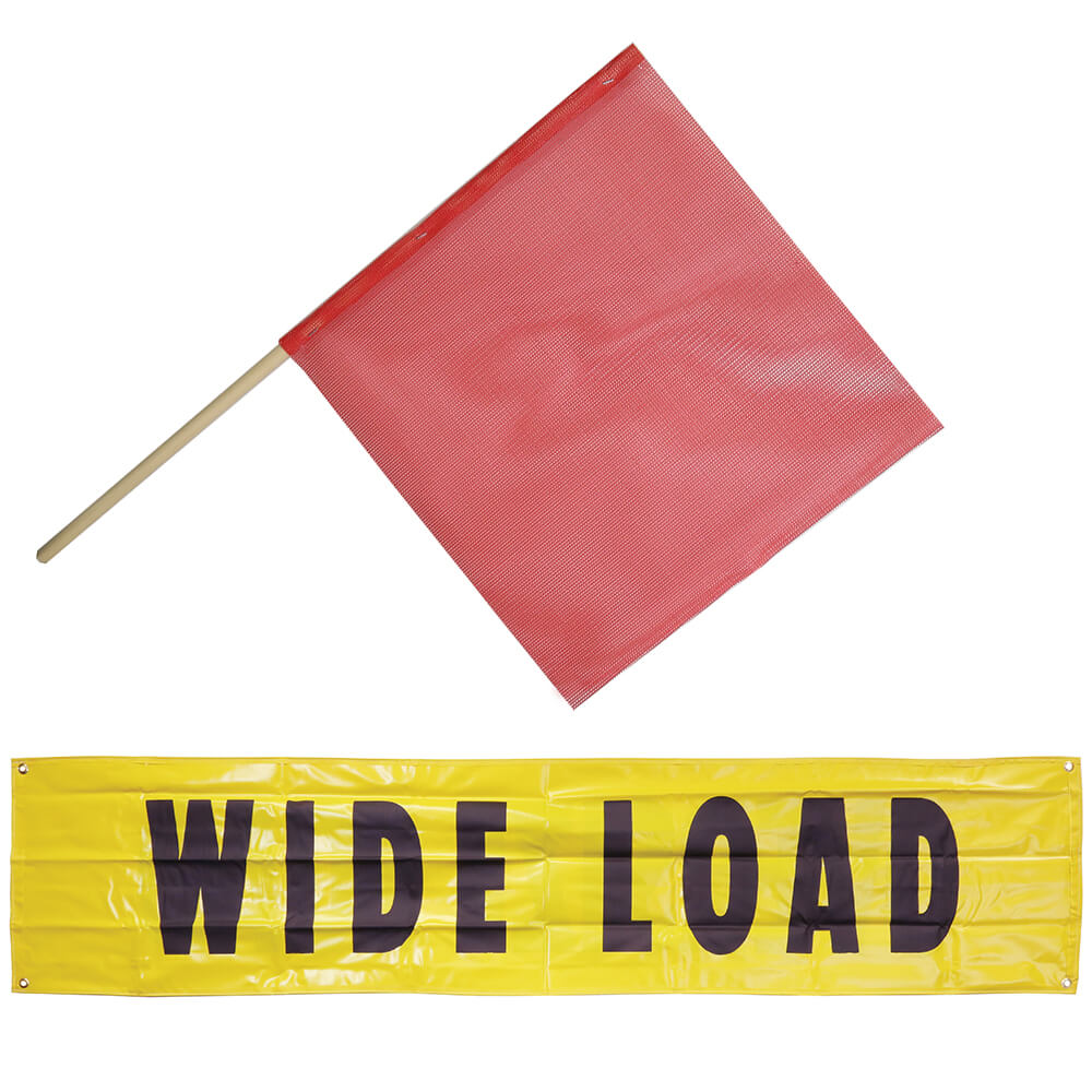 Safety Flags, Oversize Load Signs and Wide Load Banners – Fasteners Plus