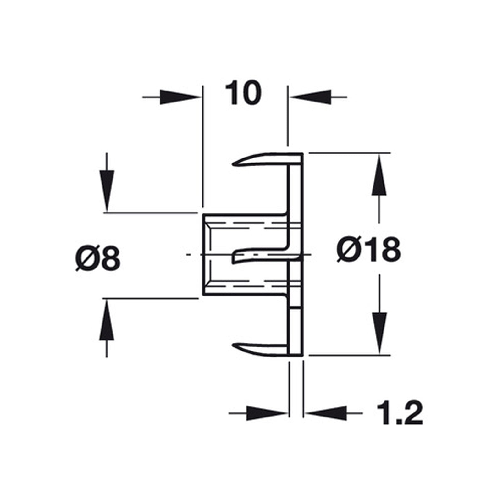 Hafele Steel T-Nut 4-Pronged - Zinc-Plated - 8mm – Fasteners Plus