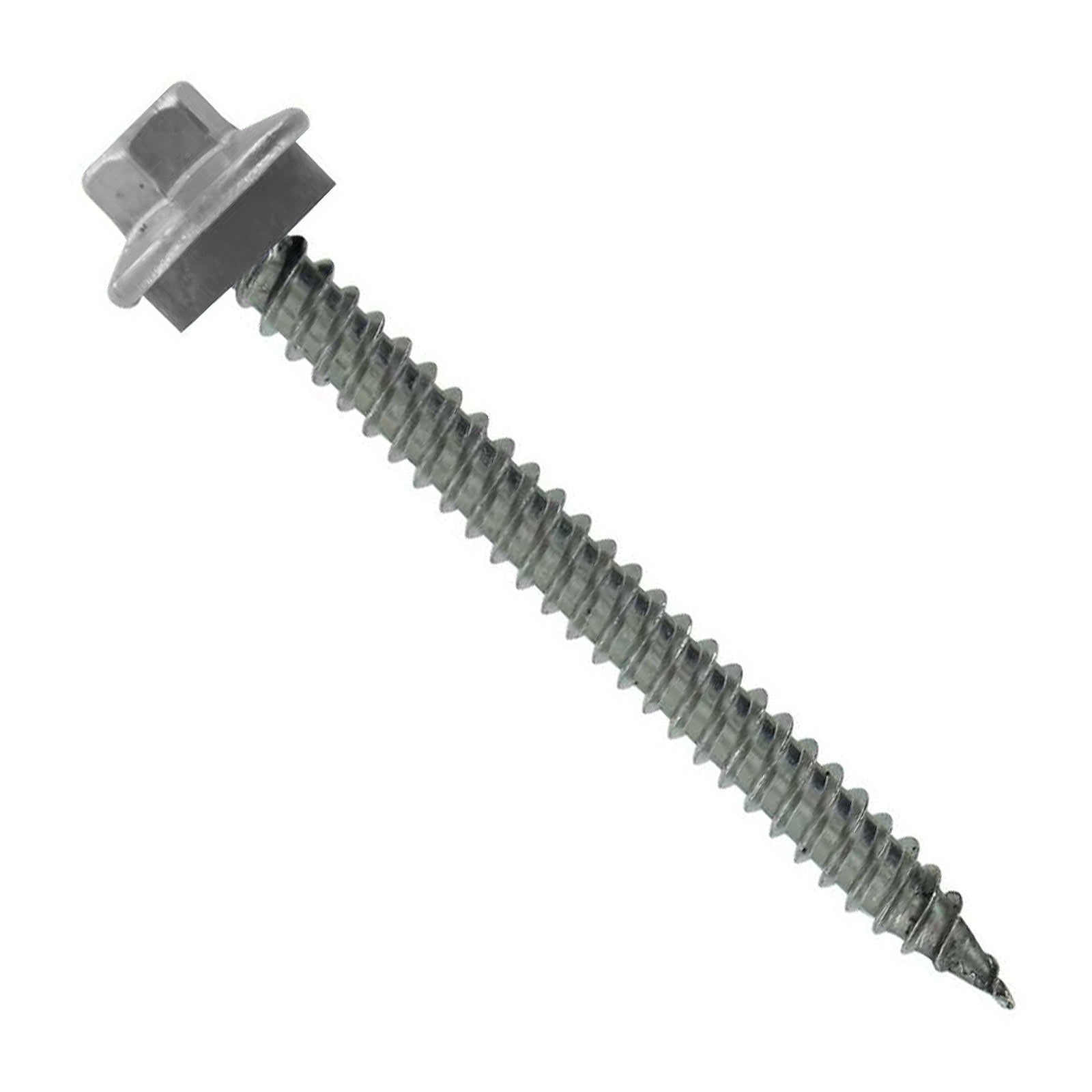 ST Fastening #10 x 2" SS Woodbinder Metal Roofing Screw - Ash Gray | Q ...
