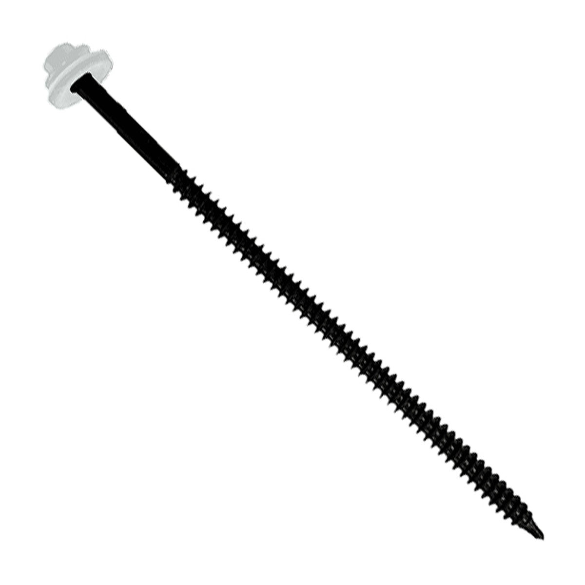 ST Fastening #12 X 6" InsulDrill Metal Roofing Screw - Bright White, Q ...