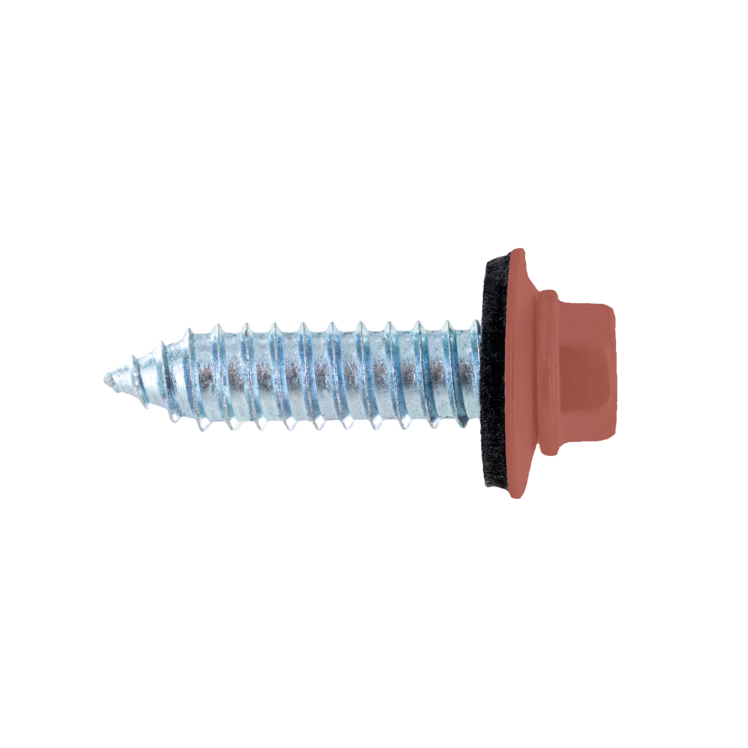 #17 x 1" Tapping Steelbinder Metal Roofing Screw - Rustic Red - Pkg 25 ...