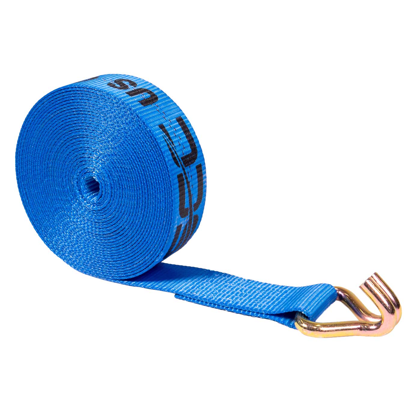2" x 20' Trailer Winch Strap with Wire Hook | Blue | 3,333 lbs. WLL ...