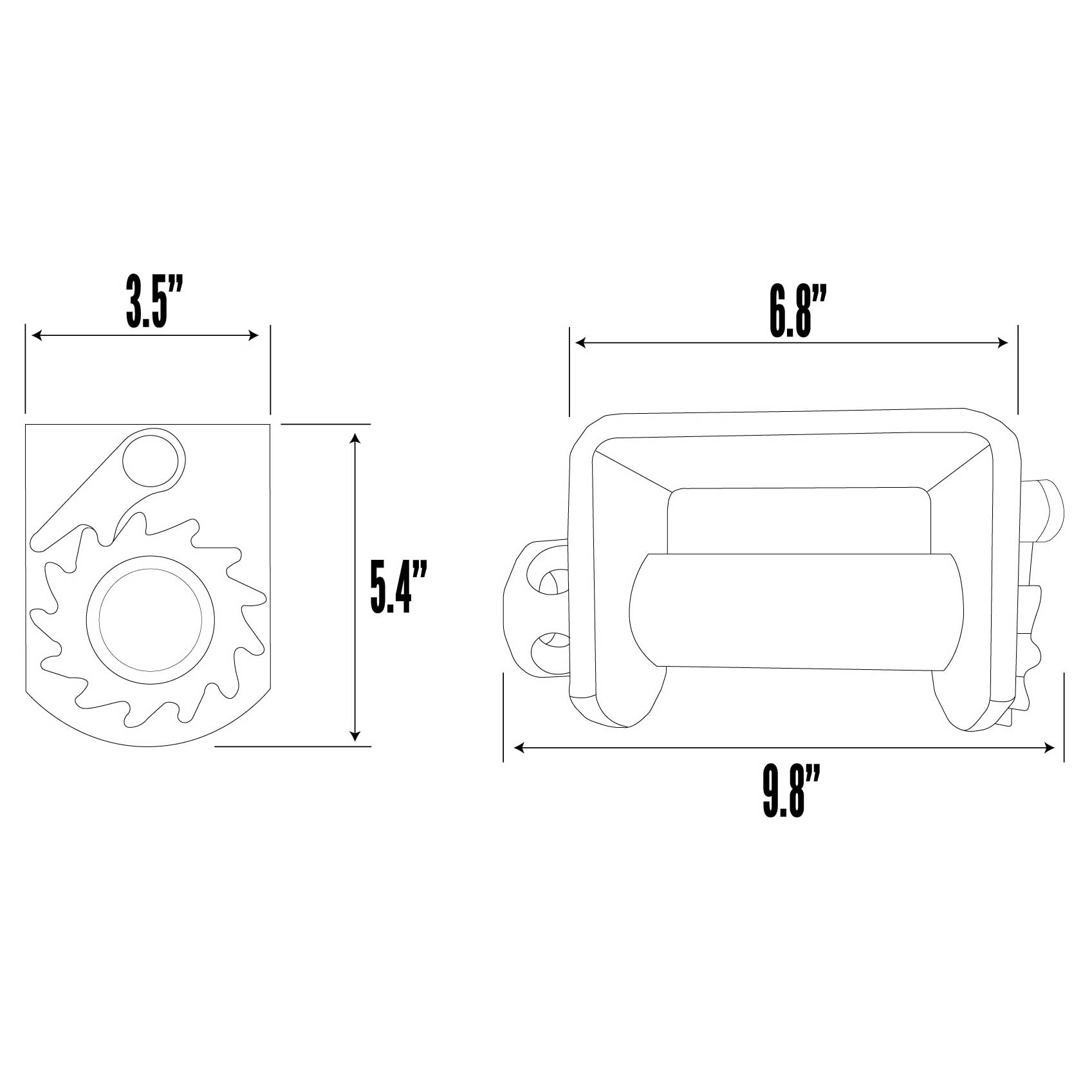 Weld-On Combination Truck Tie Down Winch [TW418] – Fasteners Plus