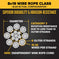 3/4" 8x19 Spin-Resistant Wire Rope | 1,000' Coil - 58,800 lbs. BS ...