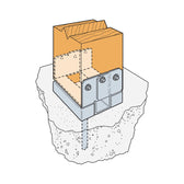 Simpson ABA66Z 6x6 Adjustable Post Base - Zmax Finish – Fasteners Plus