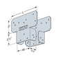 Simpson AC4 Adjustable Post Cap for 4X Beam - Zinc Galvanized ...