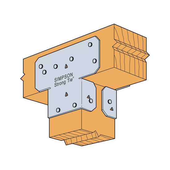Simpson AC4 Adjustable Post Cap for 4X Beam - Zinc Galvanized ...