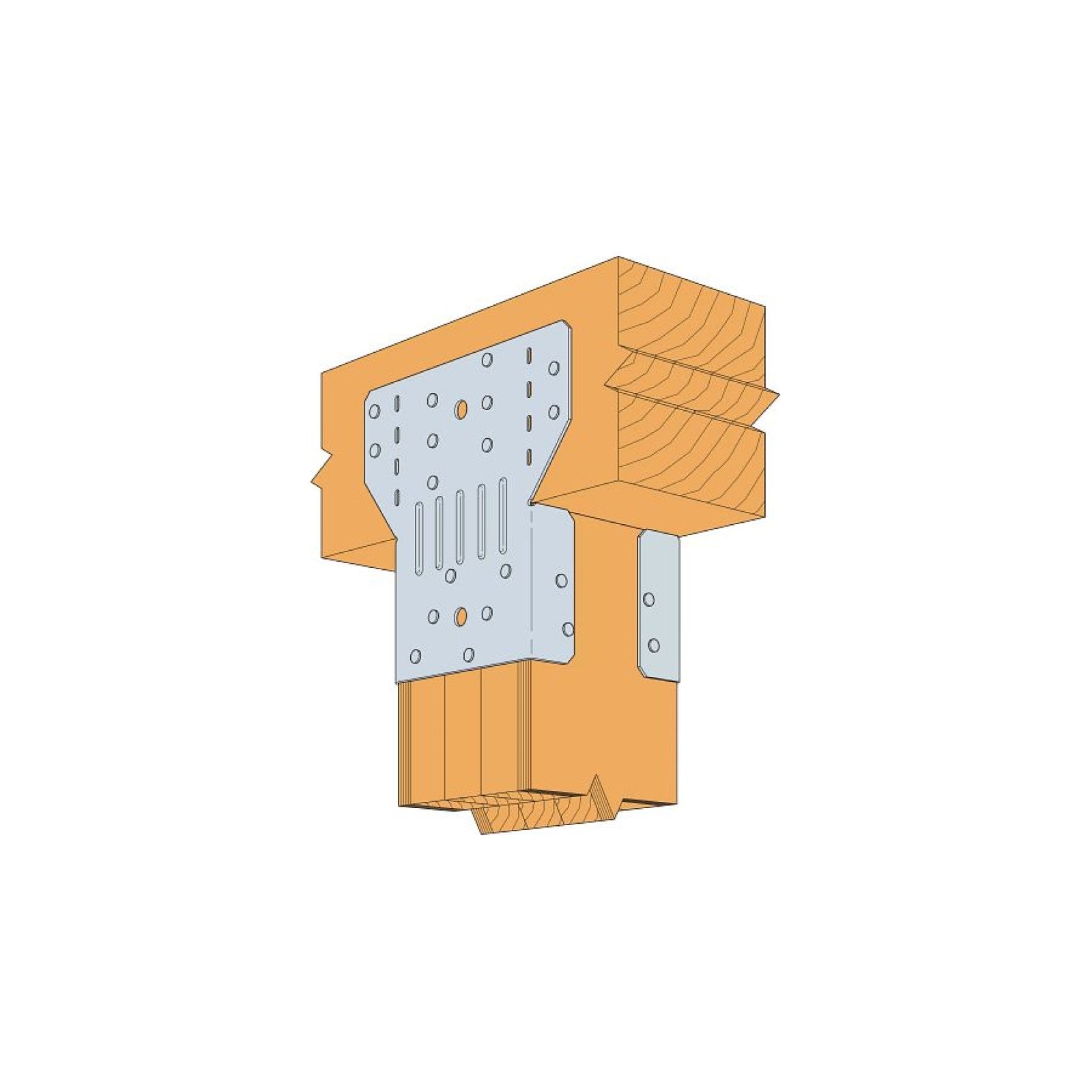 Simpson ACH6Z 6X Post Cap - Zmax Finish, Qty 1 – Fasteners Plus