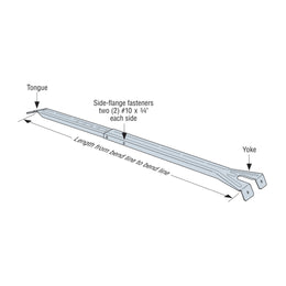 Simpson AHEP Adjustable Hip-End Purlin - Galvanized – Fasteners Plus