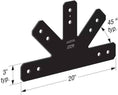 Simpson Strong-Tie APVGP1212-4 Avant Decorative Gable Plate for 12:12 ...