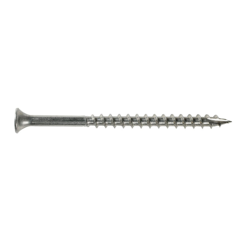#8 x 1-5/8" Square Drive Bugle-Head Wood Screw - 316 Stainless Steel ...