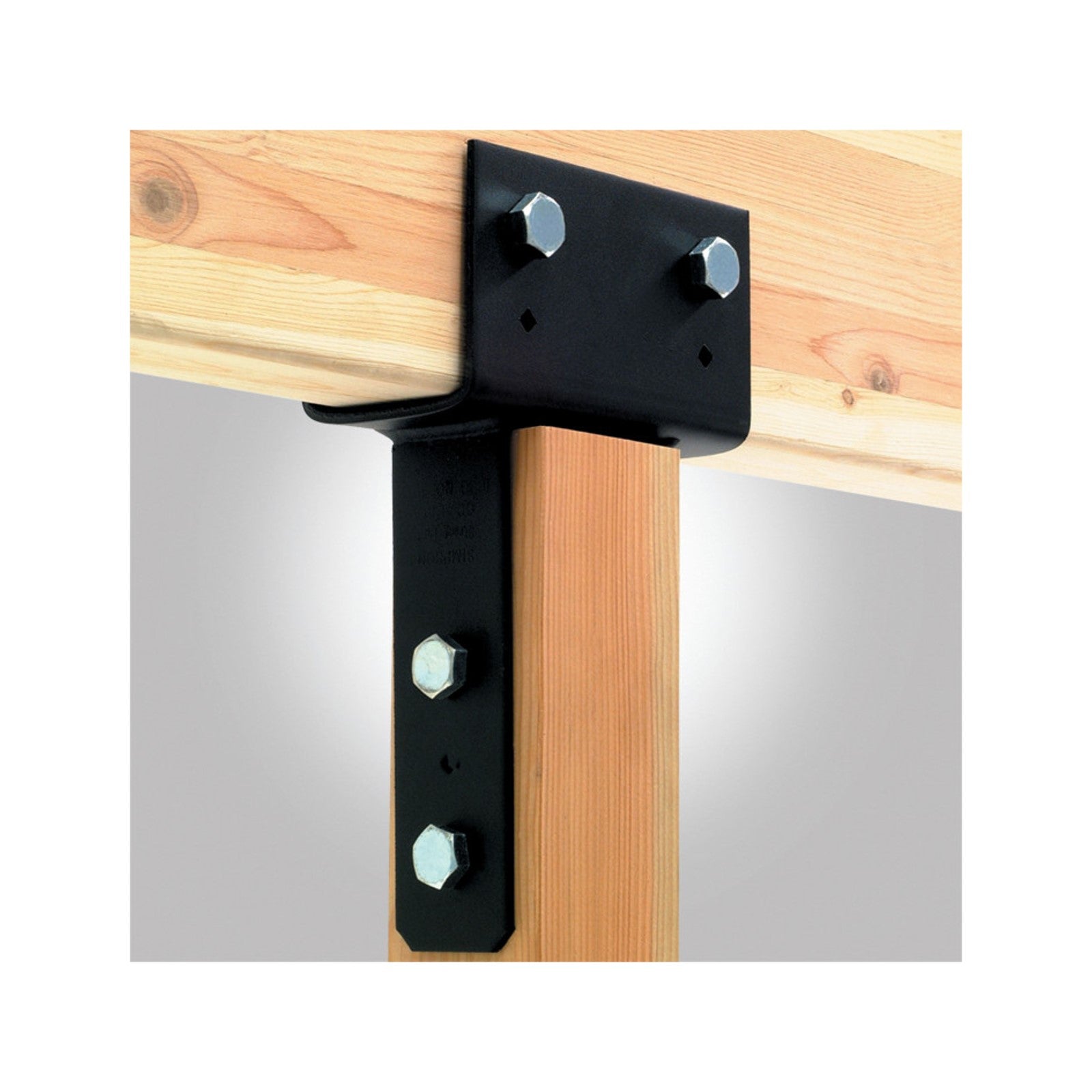 Simpson CC3 1/4-6PC Column Cap for 3-1/8" Beam, 6X Post - Black Powder ...