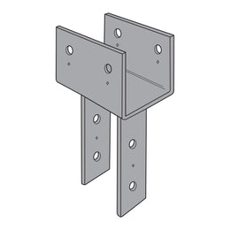 Simpson CC44 Column Cap - Gray Paint – Fasteners Plus