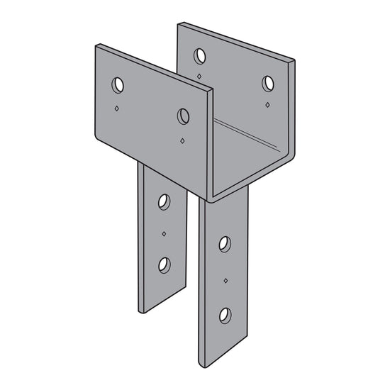 Simpson CC44 Column Cap - Gray Paint – Fasteners Plus