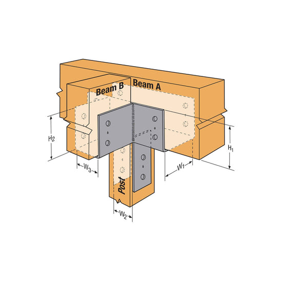 Simpson CCT5 1/4X T-Shape Column Cap for 5-1/8" Beam, Made to Order No ...