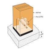 Simpson CPT88Z Concealed Post Tie For 8x8 Posts - Zmax Finish ...