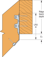 Simpson LRU26Z Light Rafter U Hanger - Slopeable 2x6 - Zmax Finish ...
