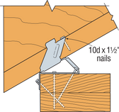 Simpson VPA4 3-1/2" Joist Variable Pitch Connector - G90 Galvanized ...
