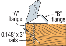 Simpson VPA4 3-1/2" Joist Variable Pitch Connector - G90 Galvanized ...