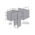 Simpson ECCL6X L-Shape End Column Cap for 6X Beam, Made to Order Non-R ...
