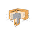 Simpson ECCL6X L-Shape End Column Cap for 6X Beam, Made to Order Non-R ...