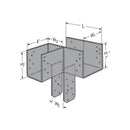 Simpson ECCLQ8X-SDS L-Shape End Column Cap for 8X Beam W/SDS Screws, M ...