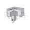 Simpson ECCLQ8X-SDS L-Shape End Column Cap for 8X Beam W/SDS Screws, C ...