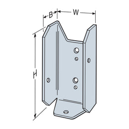 Simpson Strong-Tie FB24Z 2x4 Fence Bracket - ZMAX – Fasteners Plus