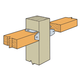 Simpson FB24Z 2x4 Fence Bracket - ZMAX Finish – Fasteners Plus