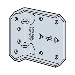 Simpson FCB43.5-R25 Bypass Framing Fixed-Clip Connector, Pkg 25 ...