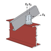 Simpson FCB43.5-R25 Bypass Framing Fixed-Clip Connector, Pkg 25 ...