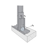 Simpson FCB45.5-R25 Bypass Framing Fixed-Clip Connector, Pkg 25 ...