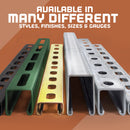 1-5/8" x 1-5/8" Solid Strut Channel 5 ft. - Black E-Coat/Paint ...