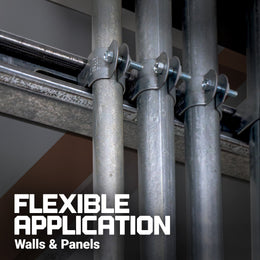 1-5/8" x 1-5/8" Short Slotted Strut Channel 20 ft. - Aluminum ...