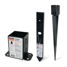 Simpson FPBS44 E-Z Spike Fence Post Spike - Black Powder Coated ...