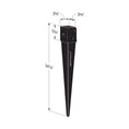 Simpson Strong-Tie FPBS44 E-Z Spike Fence Post Spike - Black Powder Co ...