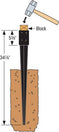 Simpson FPBS44 E-Z Spike Fence Post Spike - Black Powder Coated ...