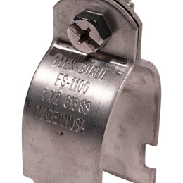 2-1/2" Rigid Conduit Pipe Strut Clamp - 316 Stainless Steel – Fasteners ...