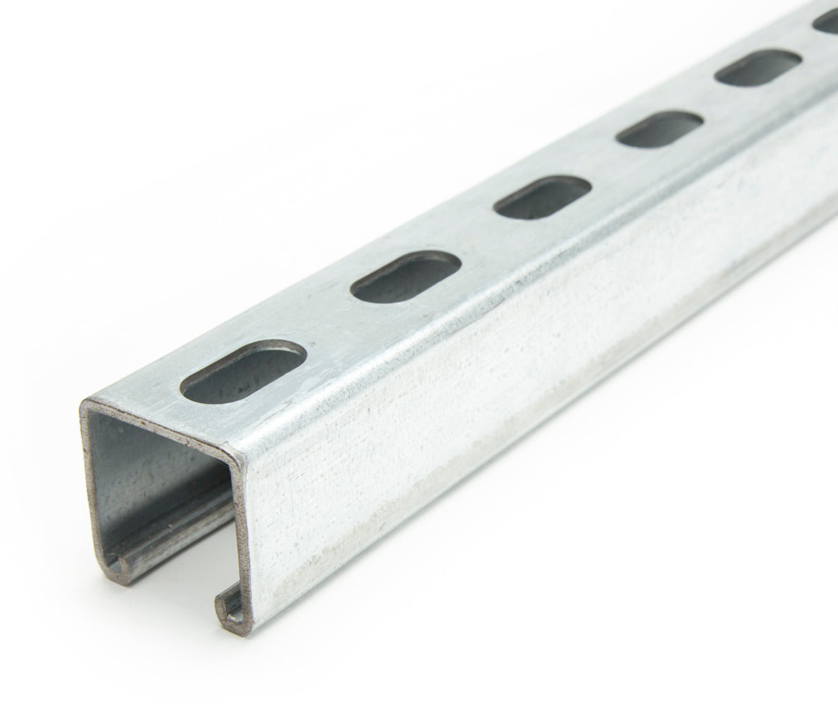 1-5/8" x 1-5/8" Short Slotted Strut Channel 8 ft. - Aluminum ...