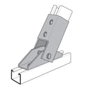 Single Adjustable Angle Channel Brace -Electro-Galvanized – Fasteners Plus