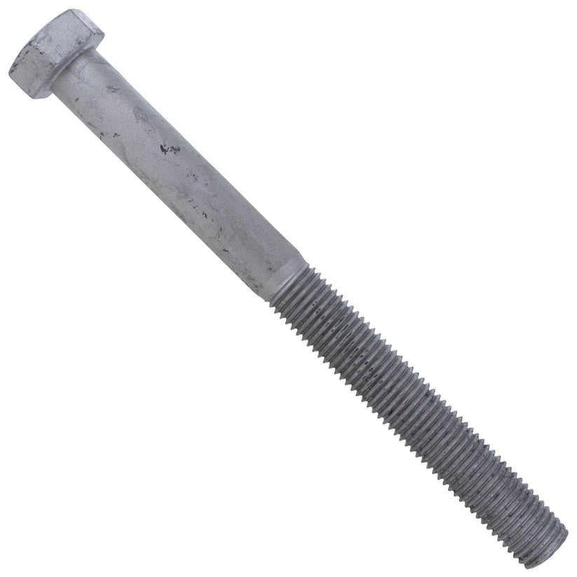 1"-8 x 11" Conquest A307 Grade A Hex Bolt w/6" Thread - Hot Dip Galvan ...