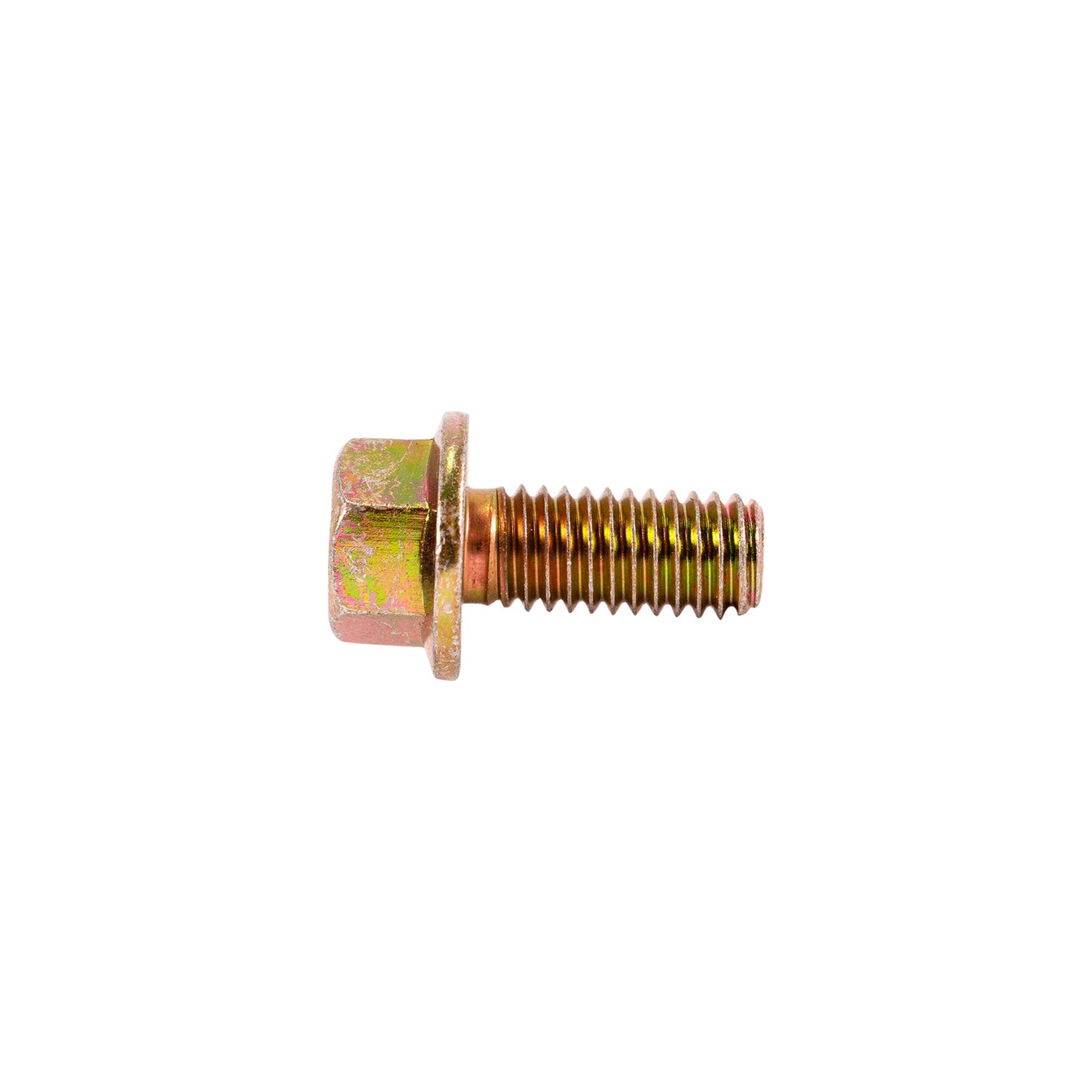 7/16"-14 x 1" Conquest Grade 8 Non-Serrated Flange Bolt - Zinc Yellow ...
