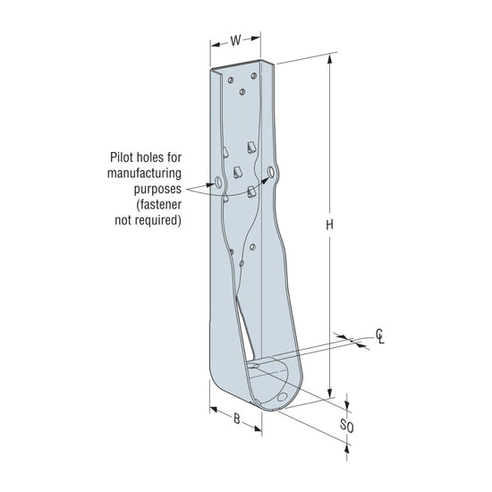 Simpson Strong-Tie HDUE7-SDS3 14-11/16" Predeflected Holdown with SDS ...