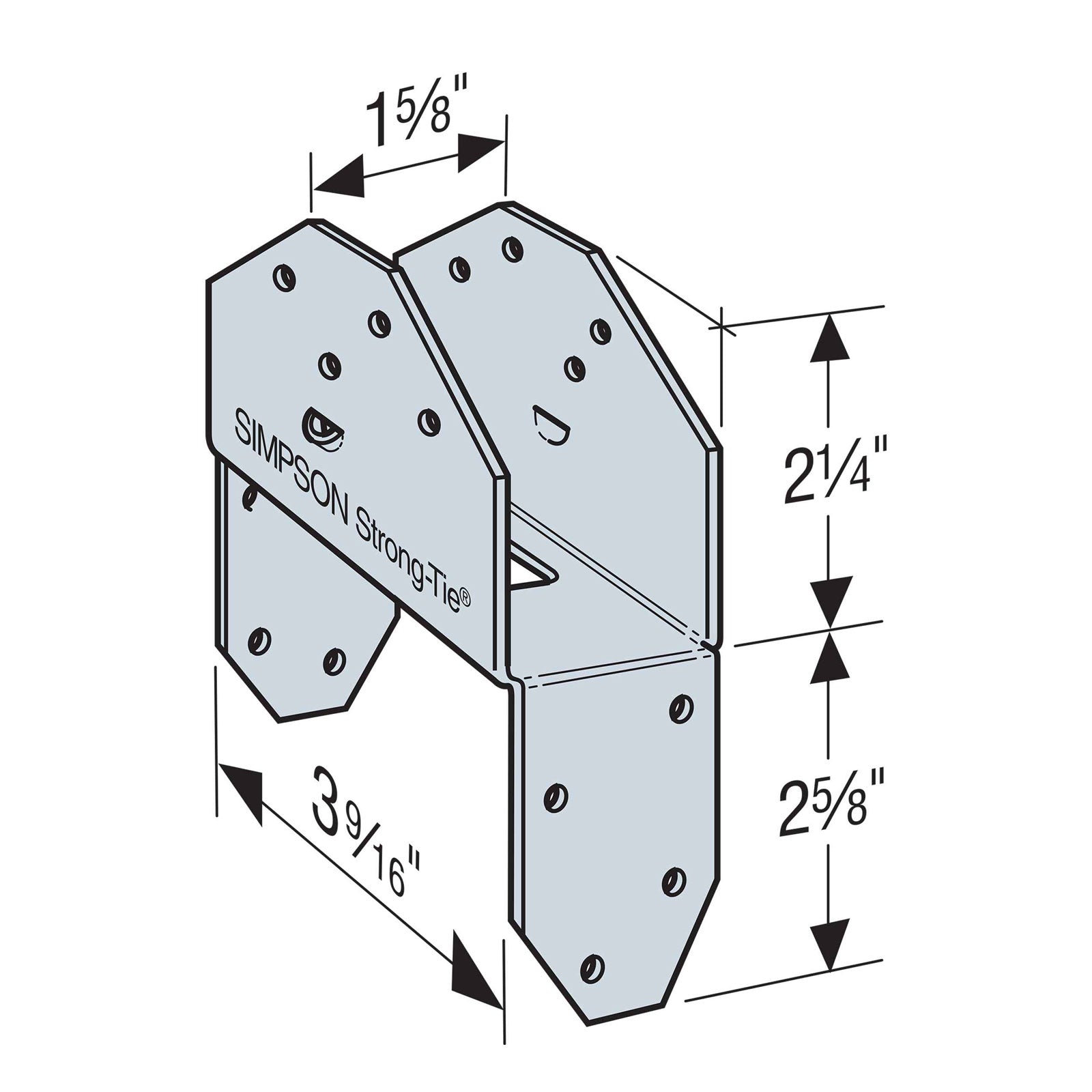 Simpson HS24 Hurricane Tie - G90 Galvanized – Fasteners Plus