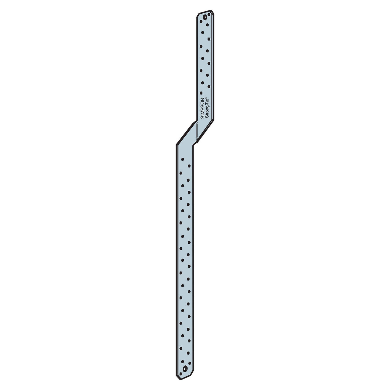 Simpson HTS30-REV Heavy Twist Strap, Reverse Bend - G90 Galvanized ...