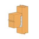 Simpson HUC610 6x10 Concealed Flange Heavy Face Mount Hanger - G90 Gal ...