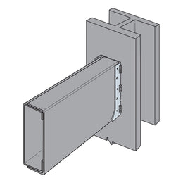 Simpson HUC412 4x12 Concealed Flange Heavy Face Mount Hanger - G90 Gal ...