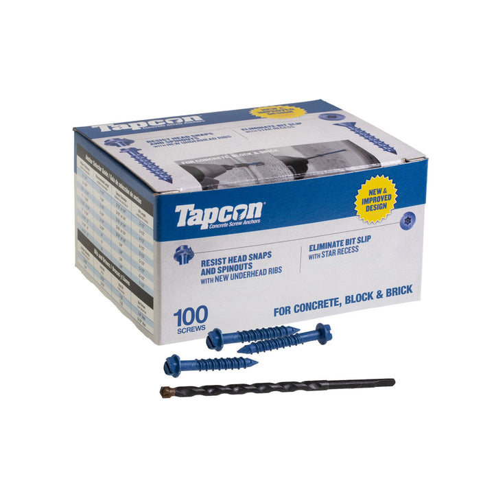 Blue Concrete Screws | Blue Masonry Screw Anchors – Fasteners Plus