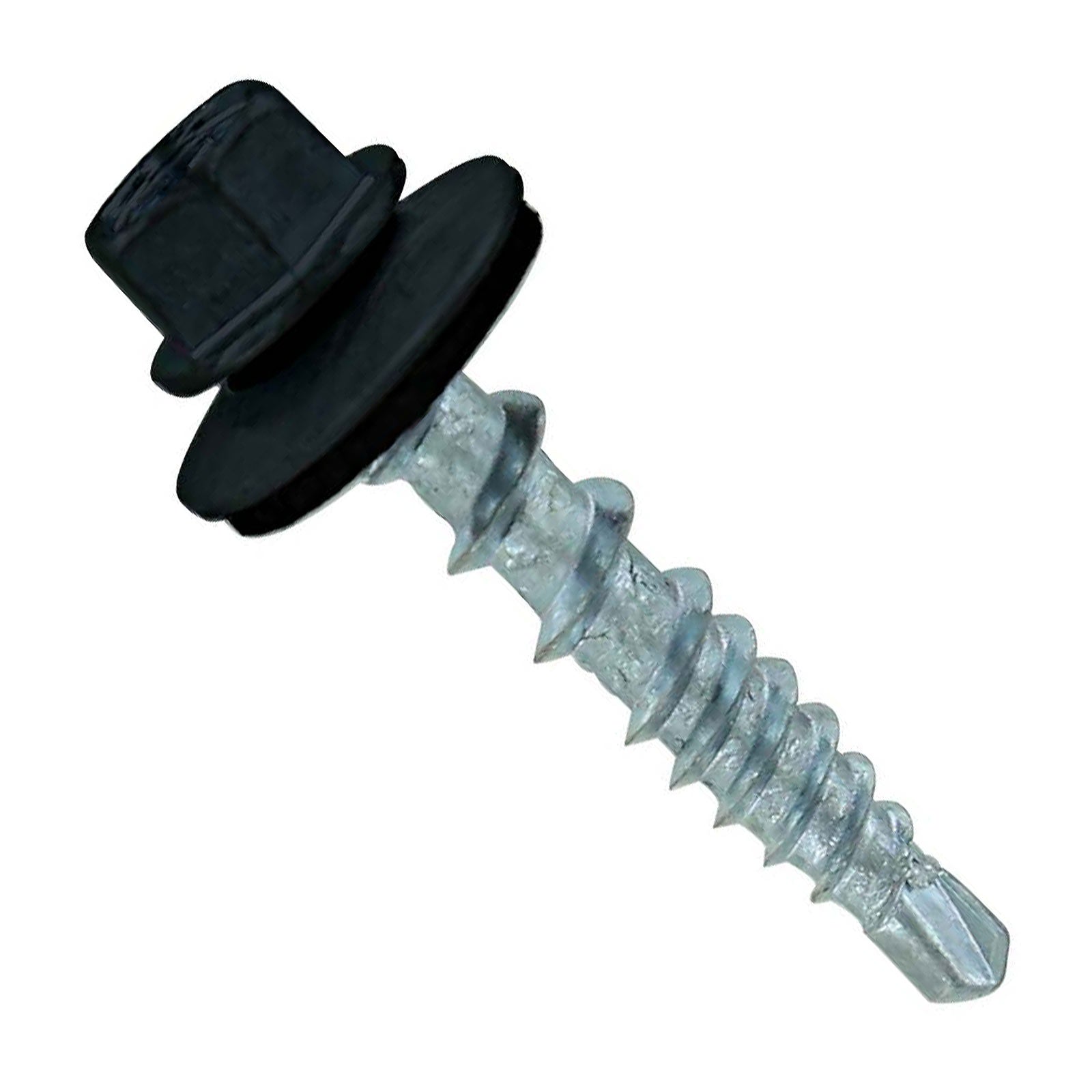 ST Fastening #10 X 1" Kwikseal Woodbinder Metal Roofing Screw - Black ...