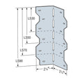 Simpson LS50 4-7/8" Reinforcing Angle - G90 Galvanized – Fasteners Plus